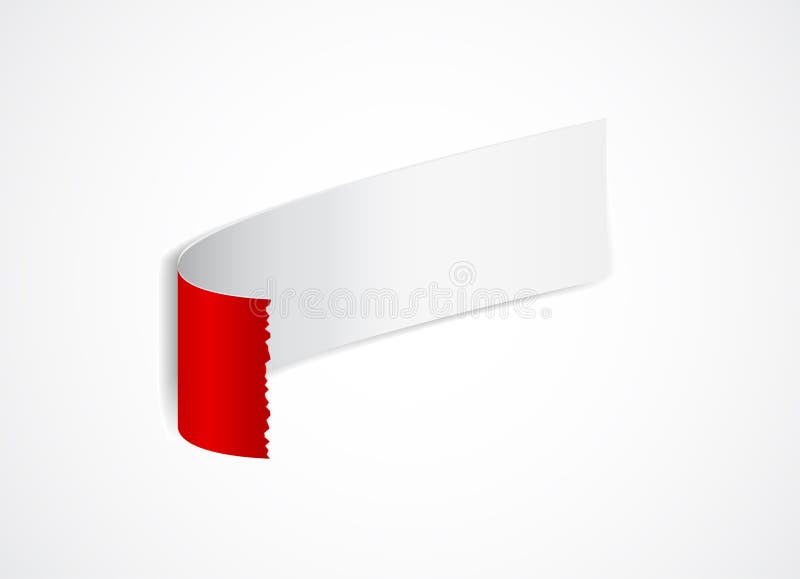 Curled banner ribbon stock vector. Illustration of template - 200534113