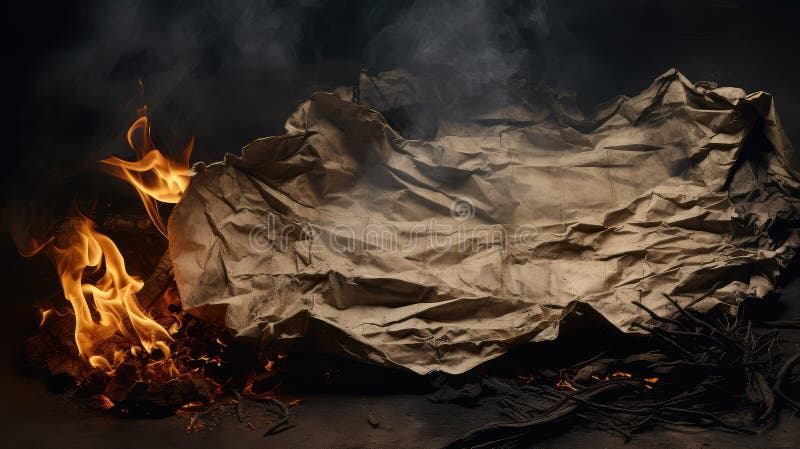 Curled burn texture stock illustration. Illustration of embers - 369378914