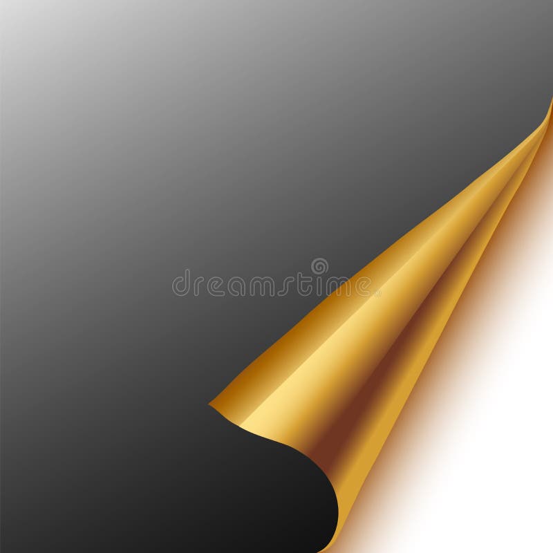 Curled corner stock vector. Illustration of rolled, curled - 12952664