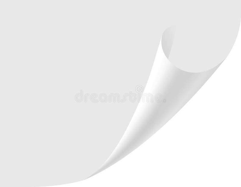 Peeling Corner. Curled Edge Mockup Stock Vector - Illustration of ...