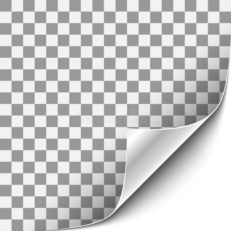 Curled Corner with White Background Stock Vector - Illustration of ...