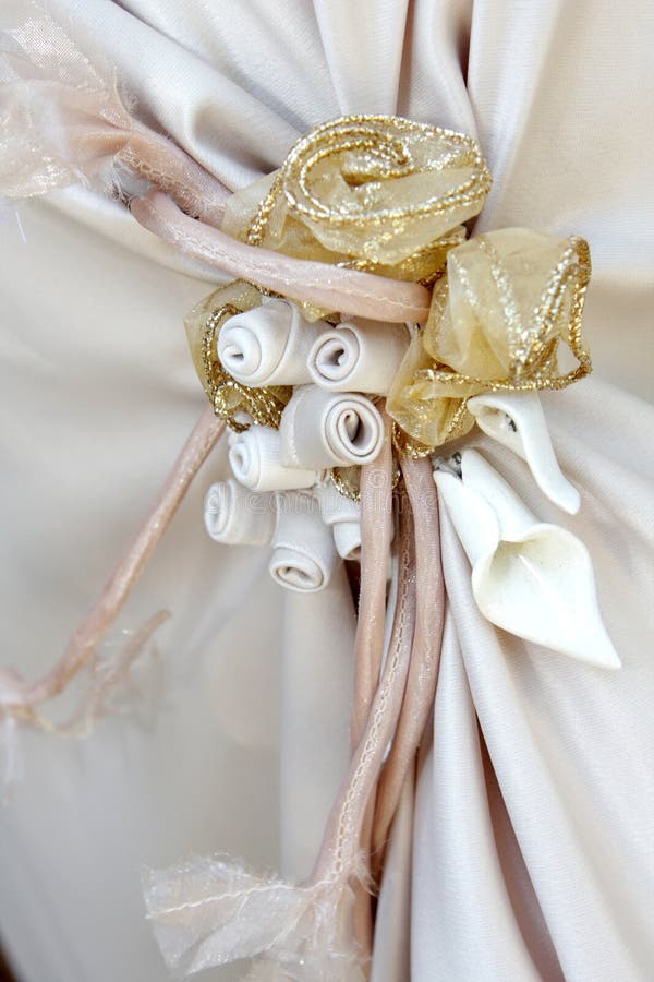 Curled Flowers stock image. Image of beaded, fabric, tube - 3557115