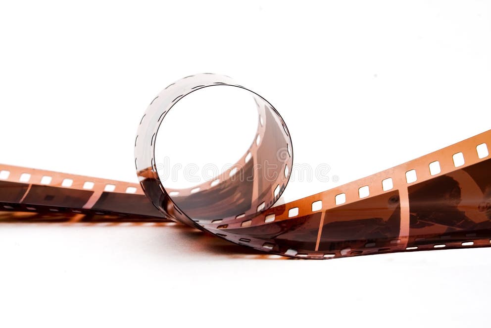 Curled negative strip stock photo. Image of preserved - 8404700
