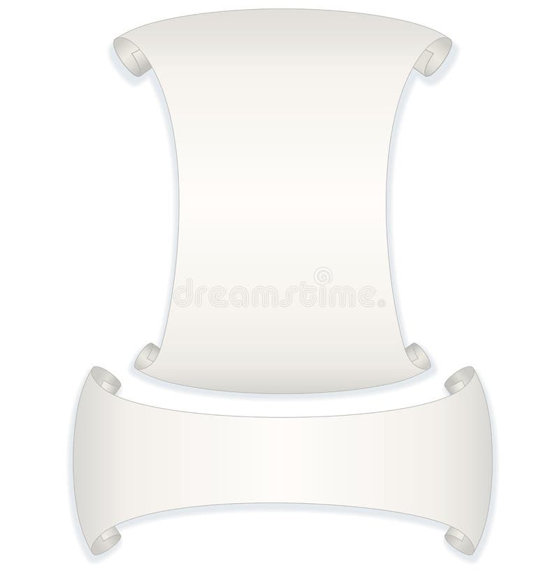 Curled Paper Banner. Ready for Text and Design Stock Vector ...