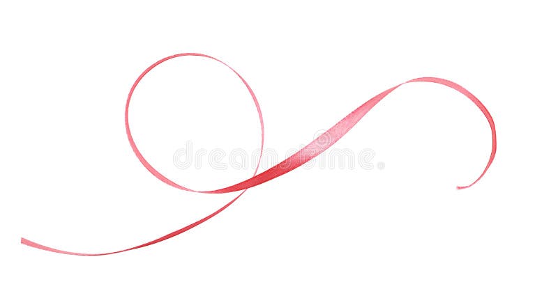 Curled pink ribbon stock photo. Image of thin, twist - 200699830