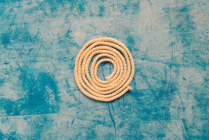 Curled up rope stock photo. Image of twisted, circle - 19205392