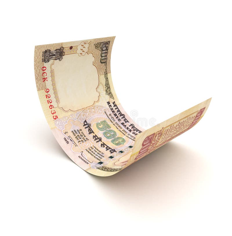 Flying Indian Rupee stock illustration. Illustration of financial ...