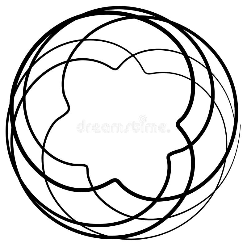 Curlicue, Loop Shapes, Elements Vector Illustration Stock Vector ...
