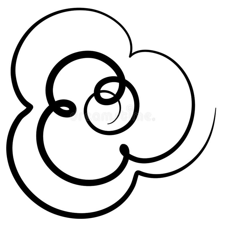 Curlicue, Loop Shapes, Elements Vector Illustration Stock Vector ...