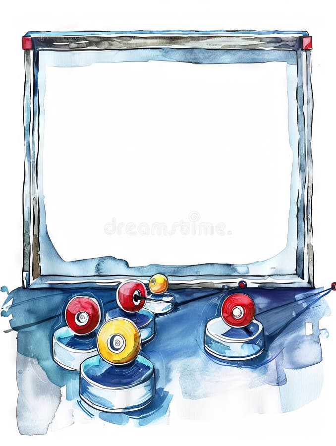 Curling Background Graphics Template Stock Illustration - Illustration ...