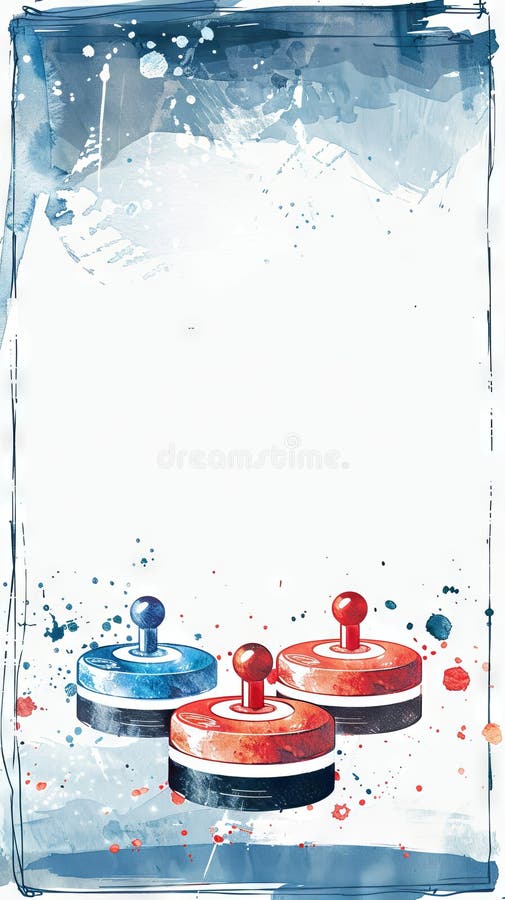 Curling Background Graphics Template Stock Illustration - Illustration ...