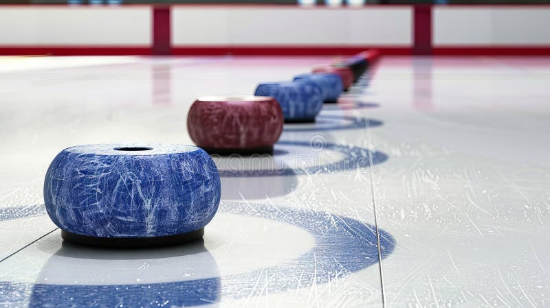 Curling Background Graphics Template Stock Illustration - Illustration ...