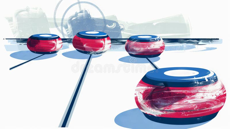Curling Background Graphics Template Stock Illustration - Illustration ...
