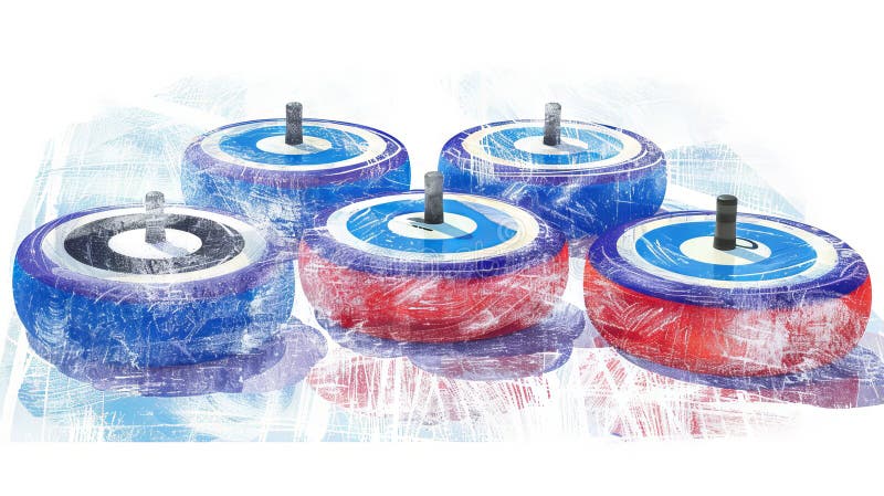 Curling Background Graphics Template Stock Illustration - Illustration ...