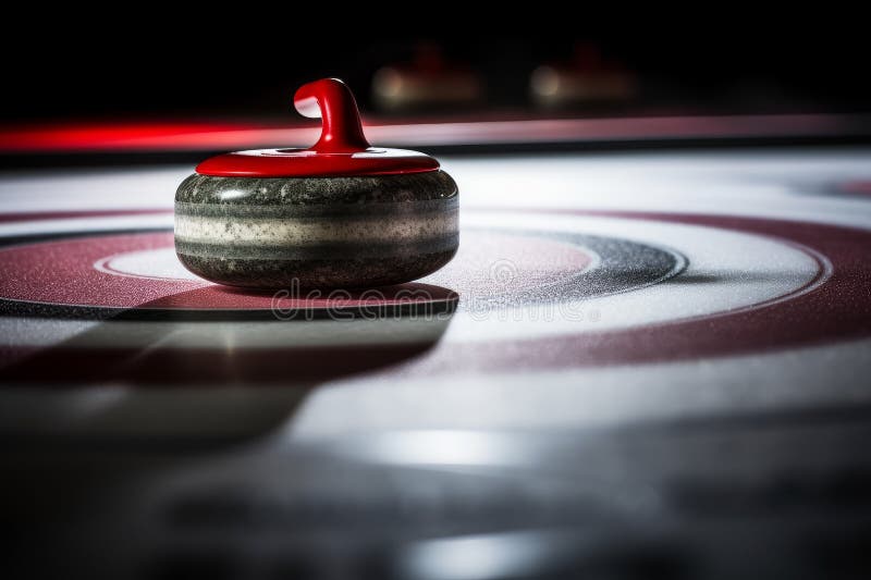 Curling Sport Closeup Target. Generate Ai Stock Photo - Image of ...