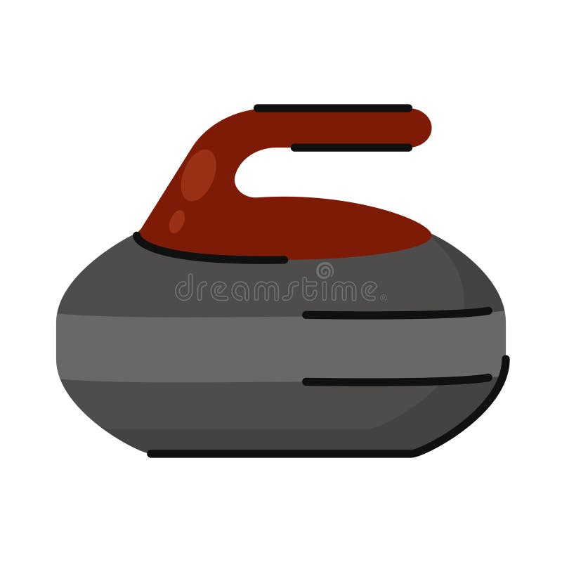 Curling sport stone stock vector. Illustration of target - 273092485