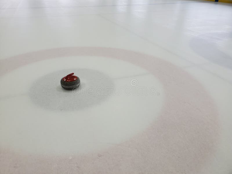 Curling Stone on the Button Stock Photo - Image of winter, curling ...
