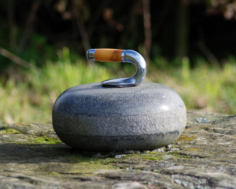 Curling stone close up stock image. Image of outside, circular - 7180863
