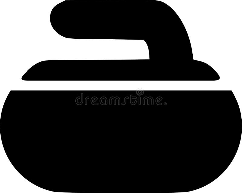 Curling Stone Rock stock vector. Illustration of player - 85849448
