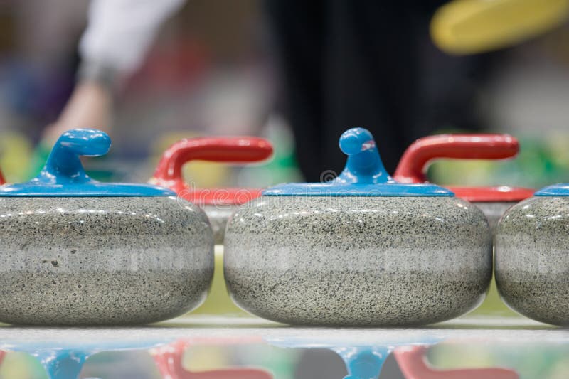 Curling stones stock photo. Image of granite, group, competition - 24377050