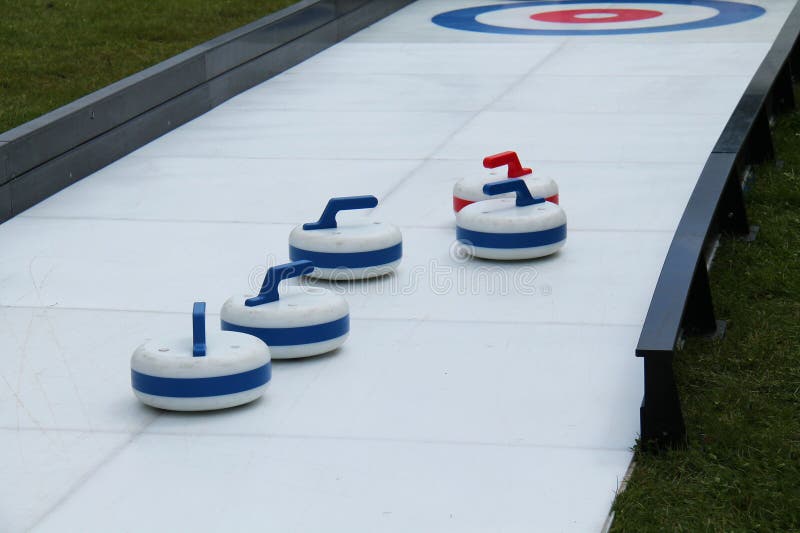 Curling Stones Game. stock image. Image of game, glass - 338019517
