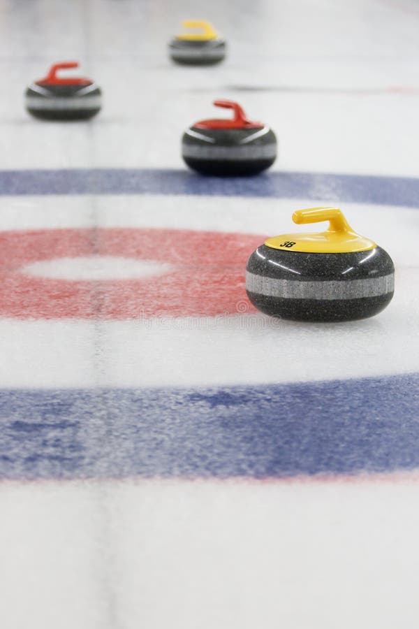 Curling Stones in the House Stock Image - Image of cold, handle: 62002237