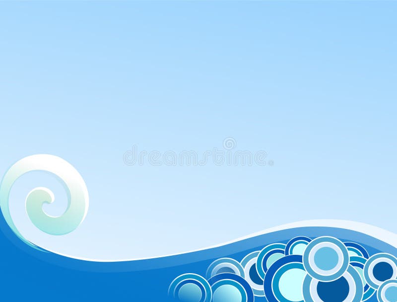 Curling Wave stock illustration. Illustration of background - 2582385