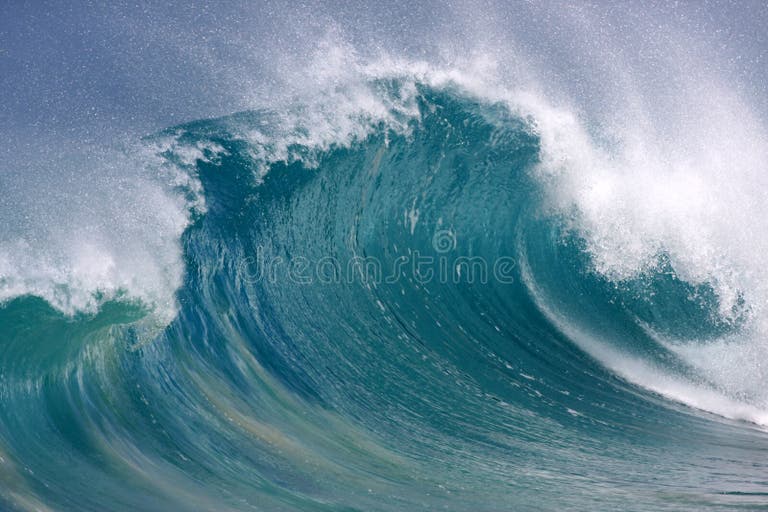 Curling wave stock image. Image of recreation, outdoor - 5631623