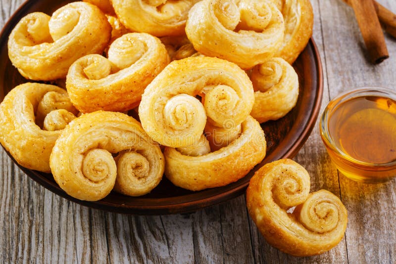Curls puff pastry stock photo. Image of beauty, cinnamon - 42667602