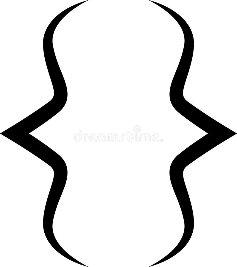 Curly Braces, Double Symmetric Brackets. Vector Typography Symbols Pair ...