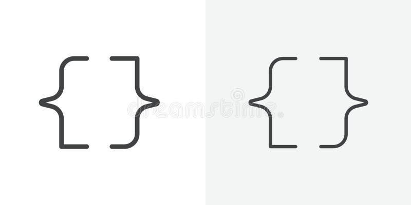 Curly Bracket Icon Stock Illustrations – 848 Curly Bracket Icon Stock Illustrations, Vectors ...