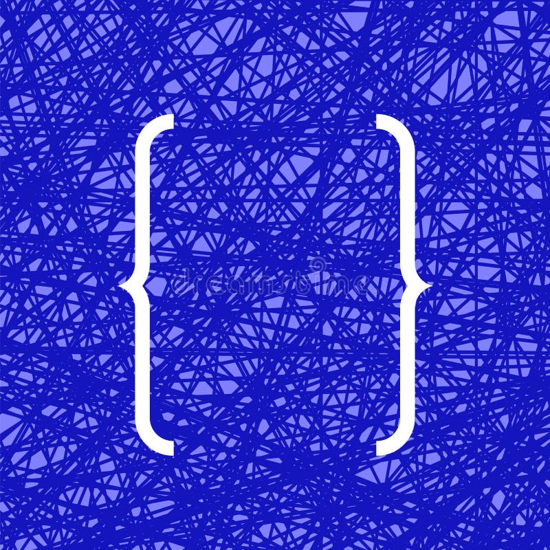 Curly Bracket Icon stock illustration. Illustration of display - 59441204