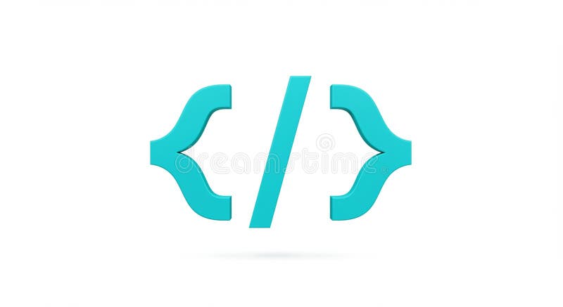 Curly Brackets and a Forward Slash Symbol ({ }) are Depicted in a ...