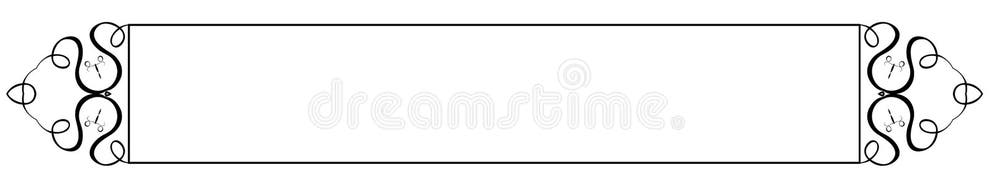 Curly Decorative Banner Scroll Stock Illustrations – 2,543 Curly ...