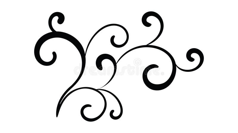 Curly Line Header Stock Illustrations – 732 Curly Line Header Stock ...