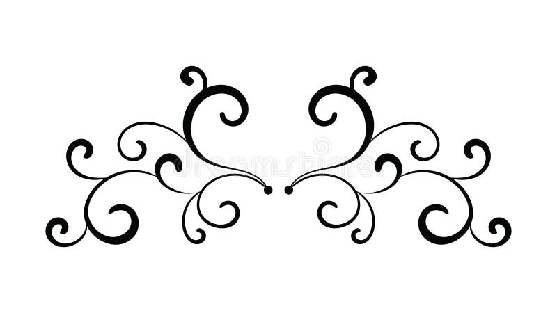 Curly Line Header Stock Illustrations – 732 Curly Line Header Stock ...