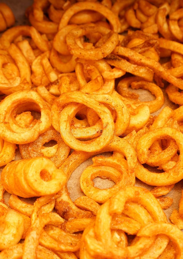 Curly Fries stock image. Image of cross, fries, food - 96326121