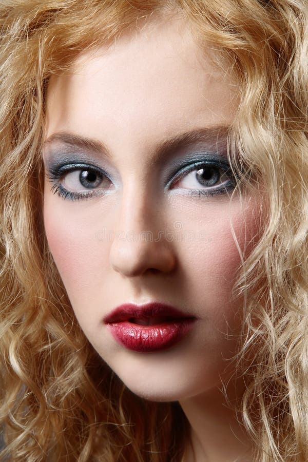 Curly hair stock image. Image of beauty, charming, elegance - 8634389