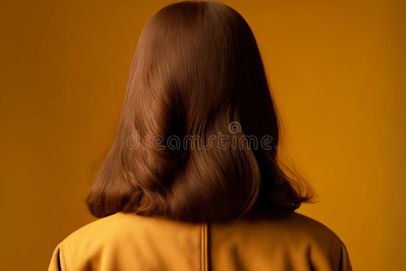 Curly hair in the back stock illustration. Illustration of beautiful ...