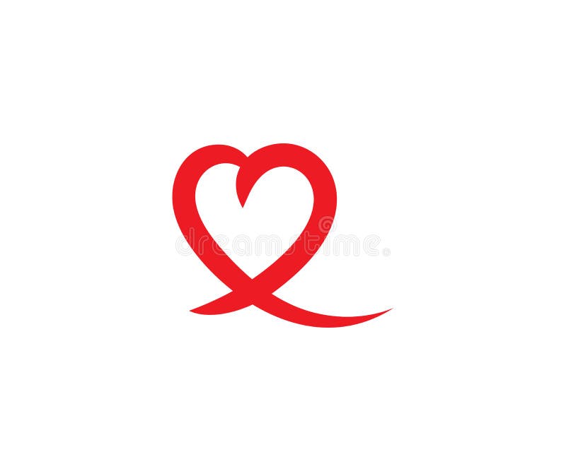 Curly heart stock vector. Illustration of abstract, ornamental - 201996144