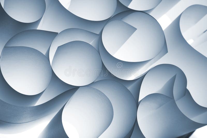 Curly Paper Spirals Abstract Stock Image - Image of background, texture ...