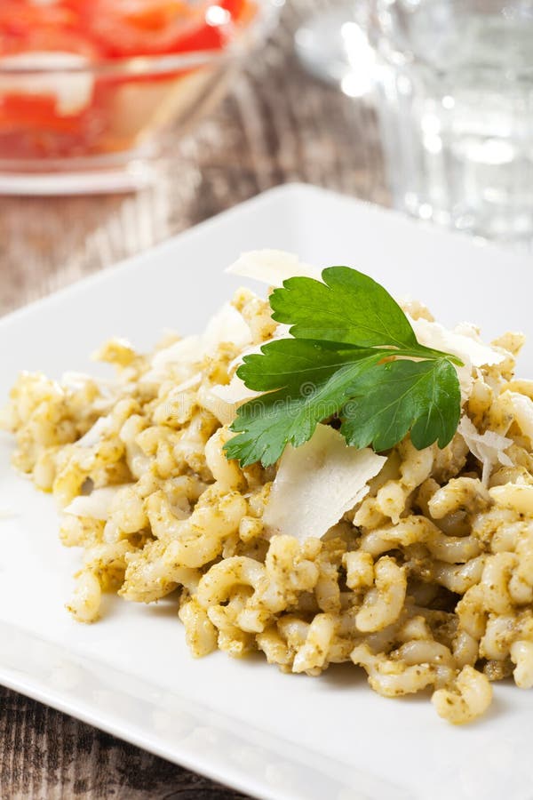 Curly pasta stock image. Image of organic, curly, parsley - 22635669