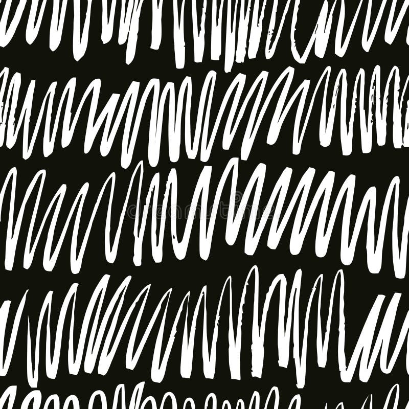 Curly Pe,ncil Abstract Form Brush Paint Seamless Pattern Background for ...