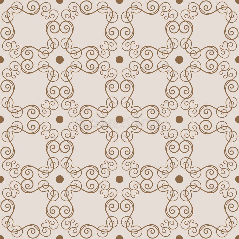 Curly seamless pattern stock vector. Illustration of ornament - 71373574