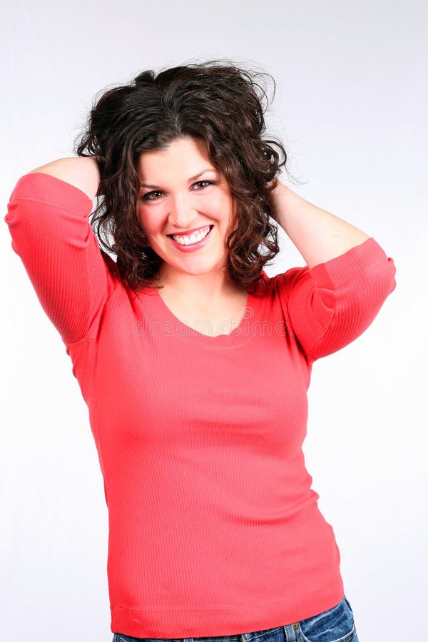 Curl Girl stock photo. Image of beauty, closeup, isolated - 2480434