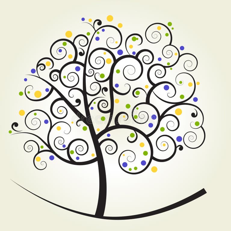 Curly Tree Stock Illustrations – 6,596 Curly Tree Stock Illustrations ...