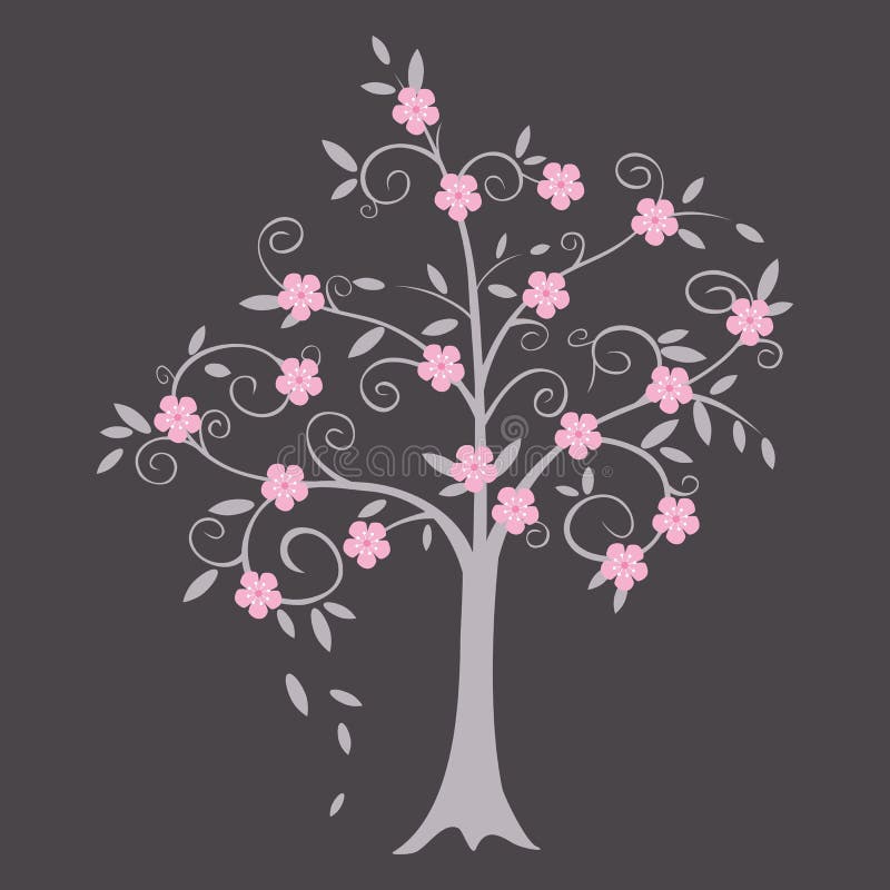 Curly Tree Vector stock vector. Illustration of active - 29667592