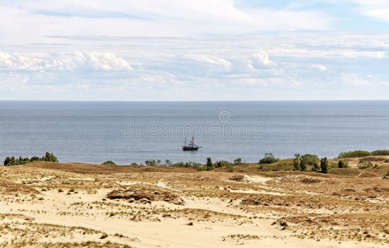 The Curonian Spit. stock photo. Image of baltic, landscape - 67165294