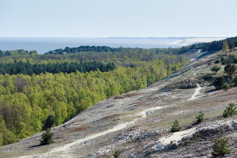 The Curonian Spit at Spring Time Stock Image - Image of landmark ...