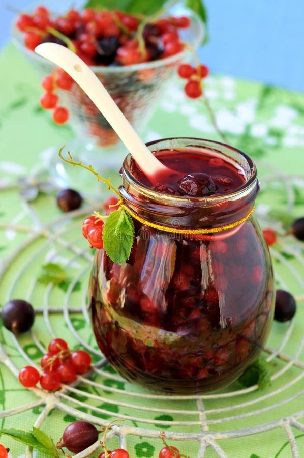 Currant jam stock photo. Image of redcurrants, jelly - 15159208